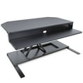 flexpro power 40 inch electric corner desk | 2 level standing desk ...