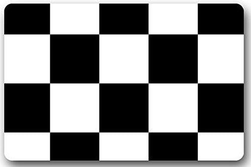 WinHome Checkerboard The Dark Doormat Floor Mats Rugs Outdoors/Indoor ...