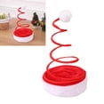 BERTDOMD 3pcs Christmas Santa Hats Decorative Spiral Spring Funny Xmas ...