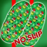 Dr. Seuss The Grinch That Stole Christmas Slippers Santa Grinch Slipper ...