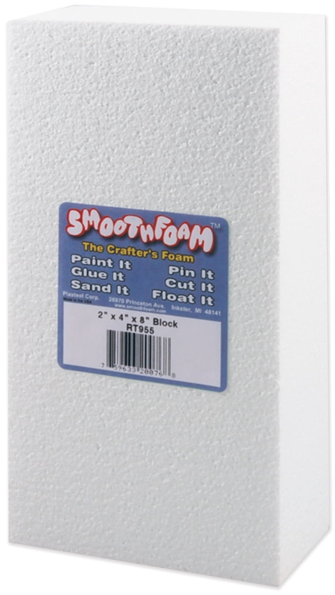 SmoothFoam Block-2"X4"X8" - Walmart.com