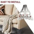 3 Inch Silver Hollow Out Metal Triangle Furniture Legs Set Of 4 For ...