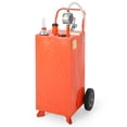 30 Gallon Portable Fuel Caddy - Heavy Duty Steel Gasoline & Fuel ...