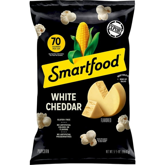 Smartfood Fiber Pop Popcorn, Toffee and Sea Salt, 5.75 oz Bags (1 pack ...