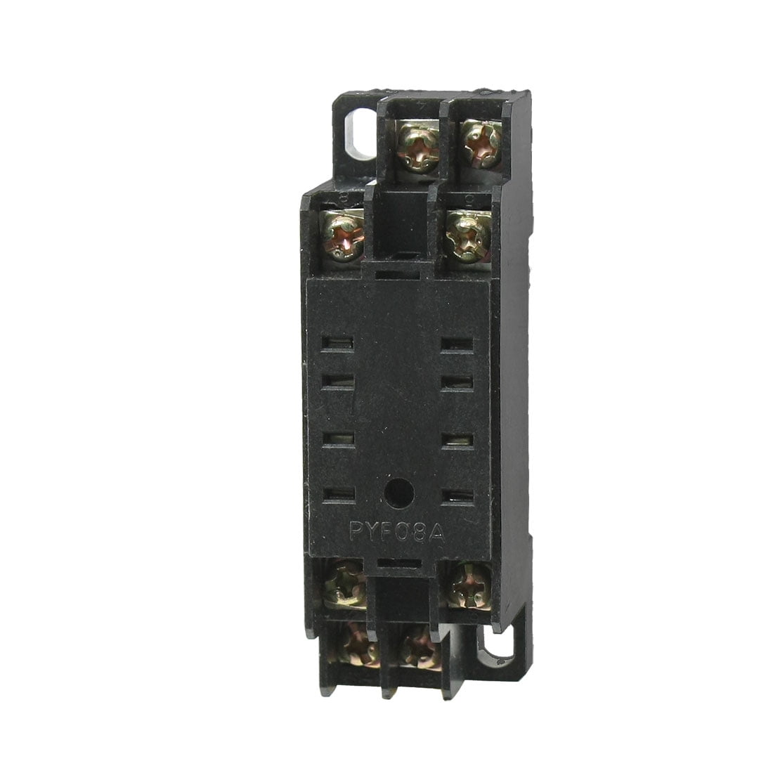 Unique Bargains 35mm DIN Rail 8 Screw Terminals 8P Power Relay Socket ...