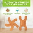 TruColour Skin Tone Bandages, Knuckle and Fingertip Shapes - Olive, 20 Count, 1 Pack HSA/FSA ...