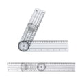 Pack of 2 Professional Design 360 Degree Protractor for Accurate Angles ...