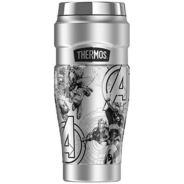 THERMOS MARVEL - Termo GRABADO Avengers STAINLESS KING de Acero ...