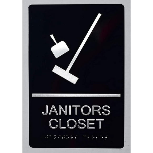 Janitors Closet Sign