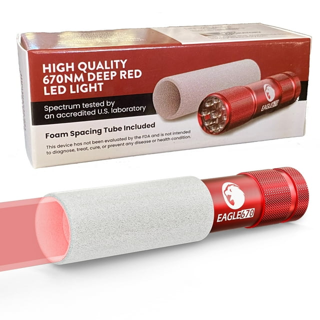 Eagle670 Small 670nm Deep Red LED Flashlight | USA Lab Verified ...