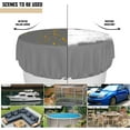 12 FT Furniture Cover with Wire Rope Hemmed All Edges, Round Pool ...
