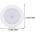 4 Pcs Motion Activated LED Night Lights, White Cool Light Battery ...