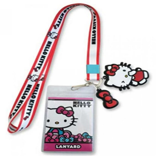 Hello Kitty 807112 Hello Kitty Id Badge & Charm Lanyard - Walmart.com