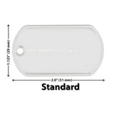 Pack 100 pcs Matte Stainless Steel Military spec Dog Tags by OnDepot ...