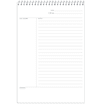 TOPS™ FocusNotes™ Top-Wire Notebook, 8 1/2" x 11", Blue/White, 70 ...