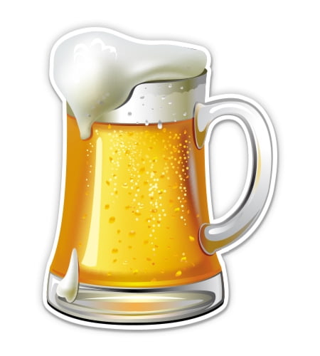 Beer - 12" Vinyl Sticker Waterproof Decal - Walmart.com