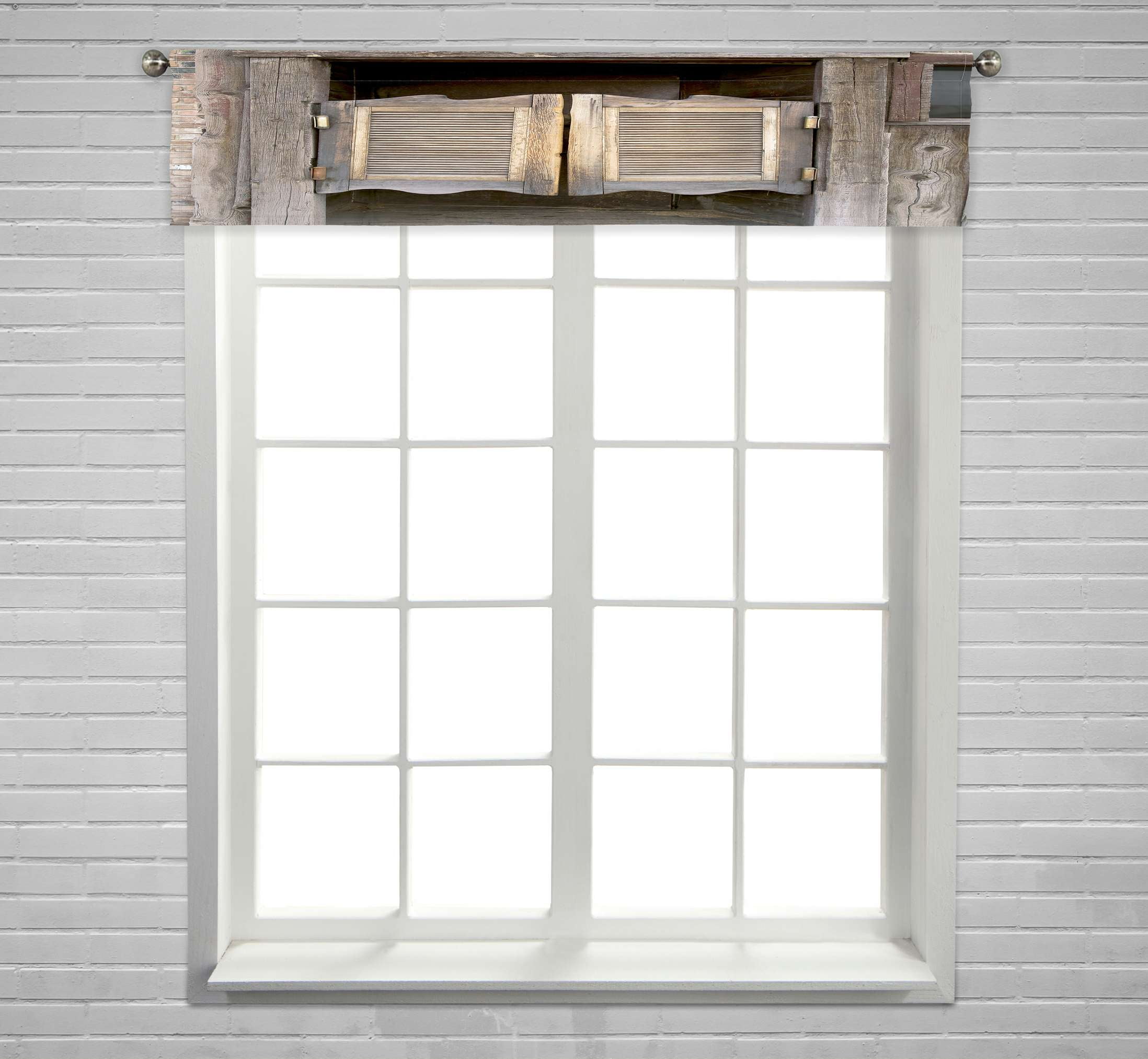 ECZJNT Old Western Swinging Saloon Doors Saloon Sign Window Curtain ...