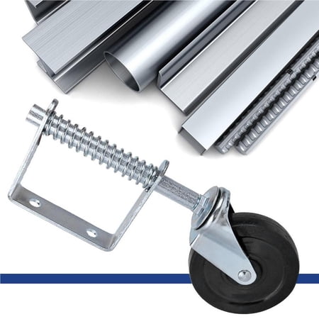 4" Rubber Gate Wheel Spring Spring Loaded Caster Loaded Swivel Caster ...