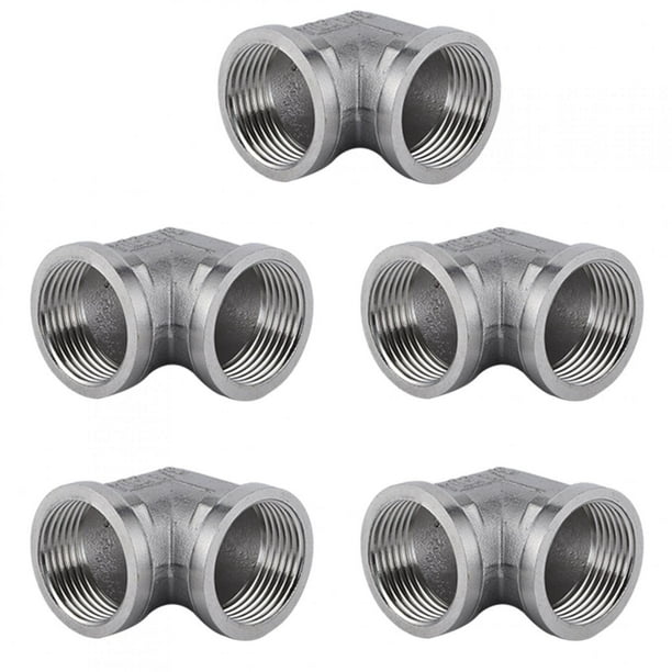 Elbow Connector,5Pcs 304 Stainless Steel Pipe Fittings Pipe Connection ...
