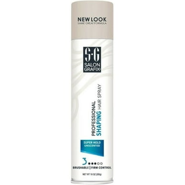 Salon Grafix Professional Super Hold, Fragrance Free, Hard Hold Hair ...