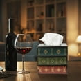 Crafted Classical Retro Wooden Antique Book Tissue Box Cover Square ...