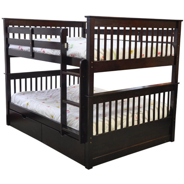 Click here for Scanica Sydney Full Over Full Bunk Bed With Drawer... prices