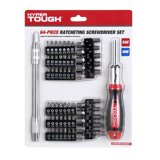 Hyper Tough Multi-Type Screwdriver Set with Magnetic Bits and Nut ...