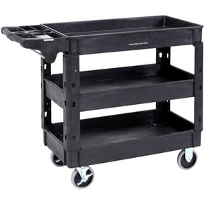 Lorell, Utility Cart, 1 Each, Black - Walmart.com