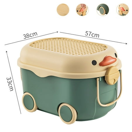 Kid Storage Box Children Storage Box Wheel Toy Box Plastic Storage Box ...
