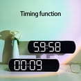 Digital Wall Clock Digital Clock with Date Colors Changing Duals Alarm ...