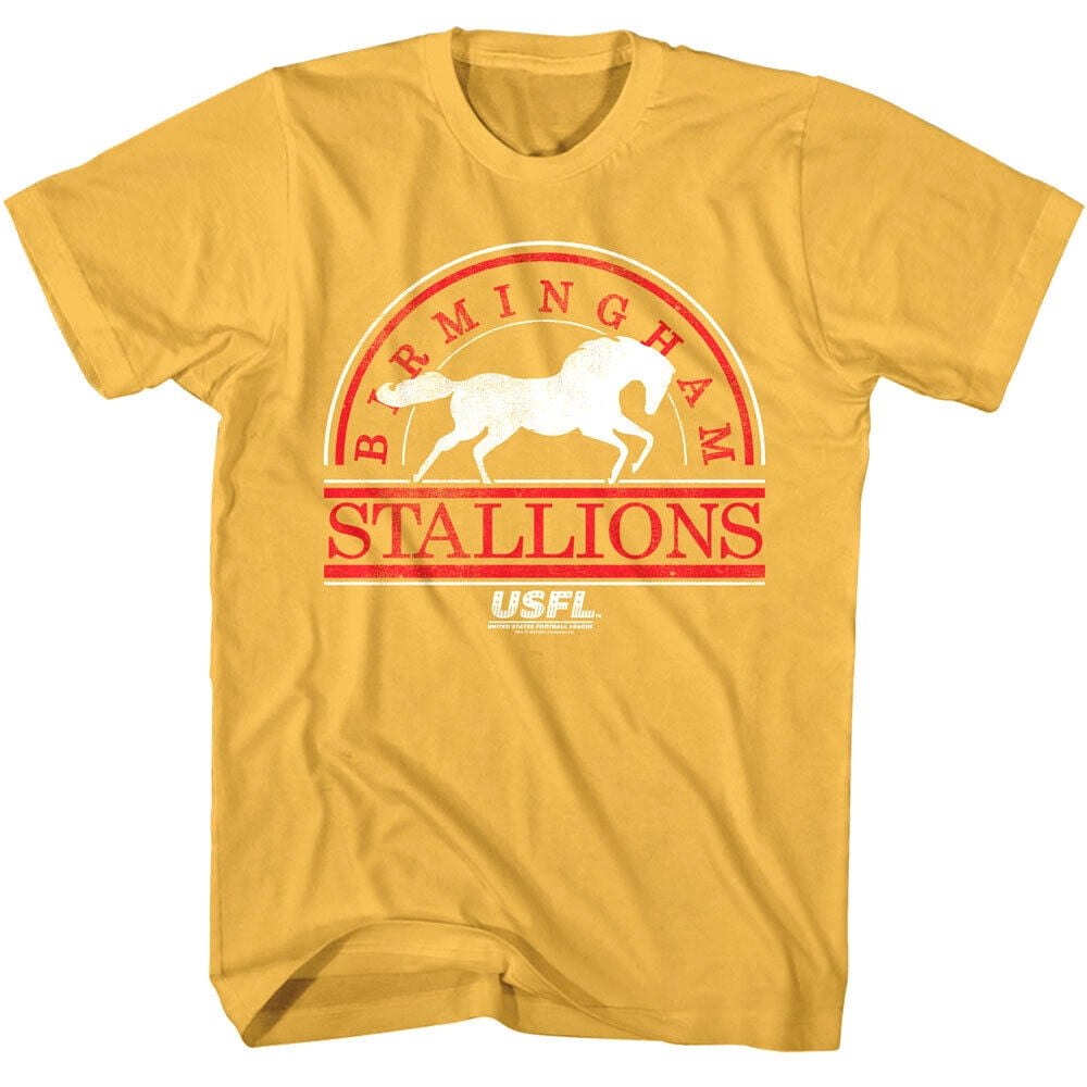 USFL Birmingham Stallions Men's Gold T Shirt - Walmart.com