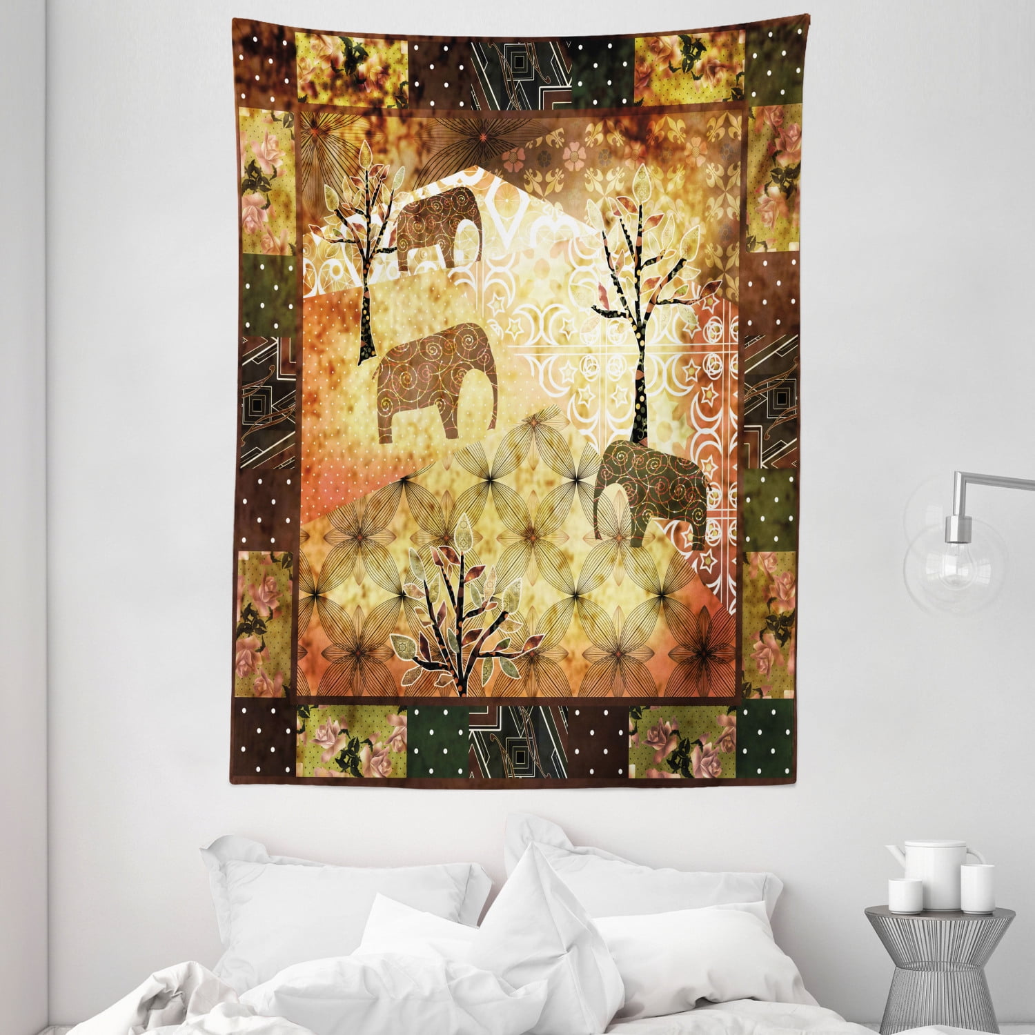 African Tapestry, Patchwork Inspired Pattern Grunge Vintage Featured ...