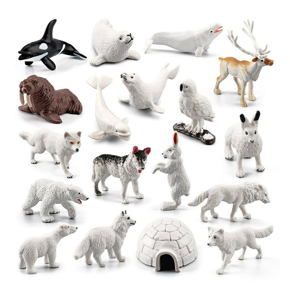 Click here for Generic Mini Arctic Animals Toys Set 17pcs Polar A... prices