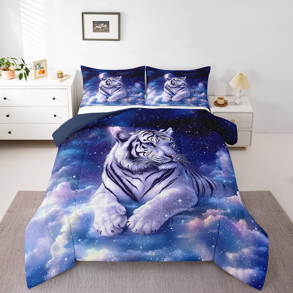 Click here for Erosebridal Wild Tiger Bedding King Comforter Set... prices
