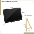 Dustproof Enamel Pins Display Case, Glass Wall-Mount Organizer with ...