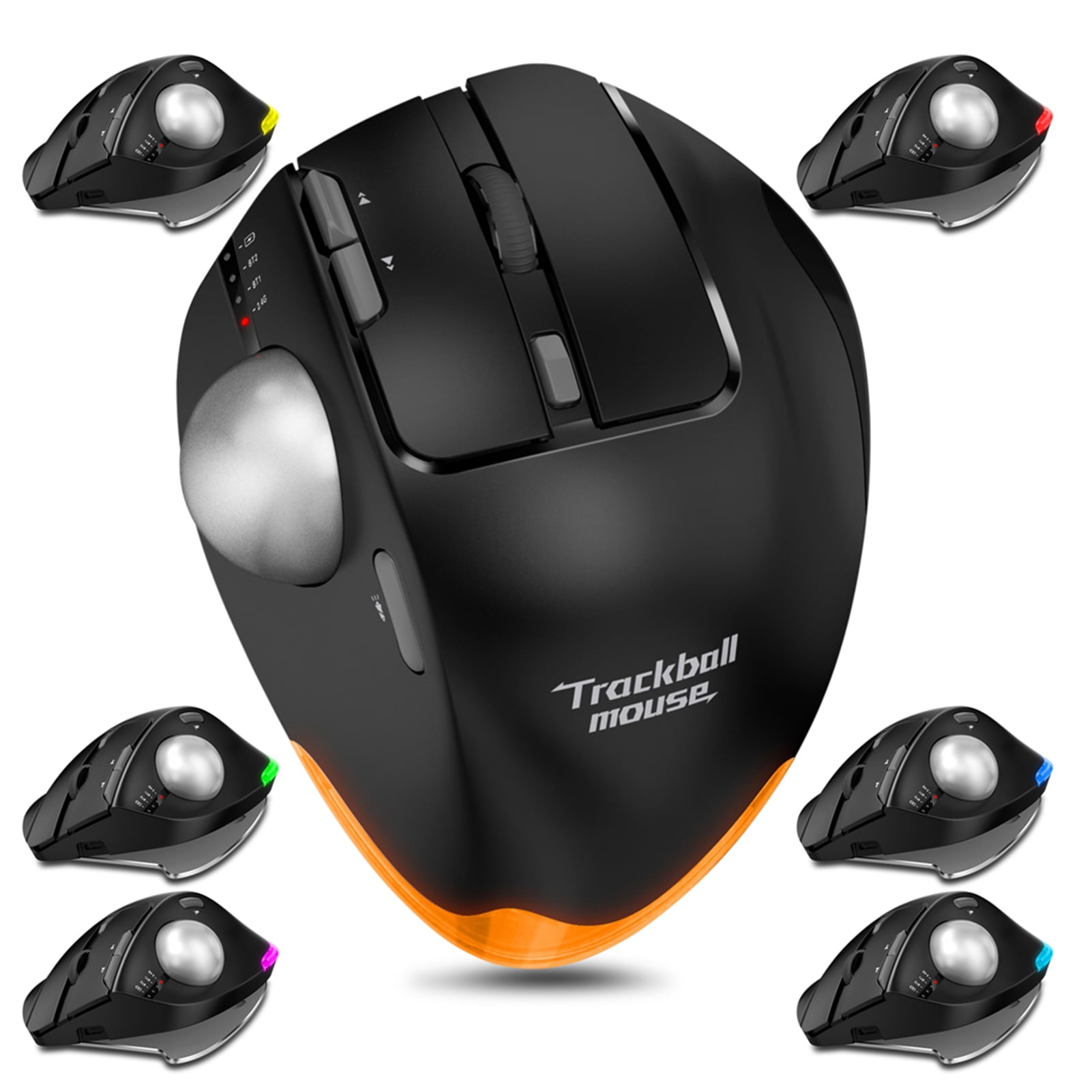 Para zelotes F-33 Trackball mouse inalámbrico modo triple bt para 2d/3d ...
