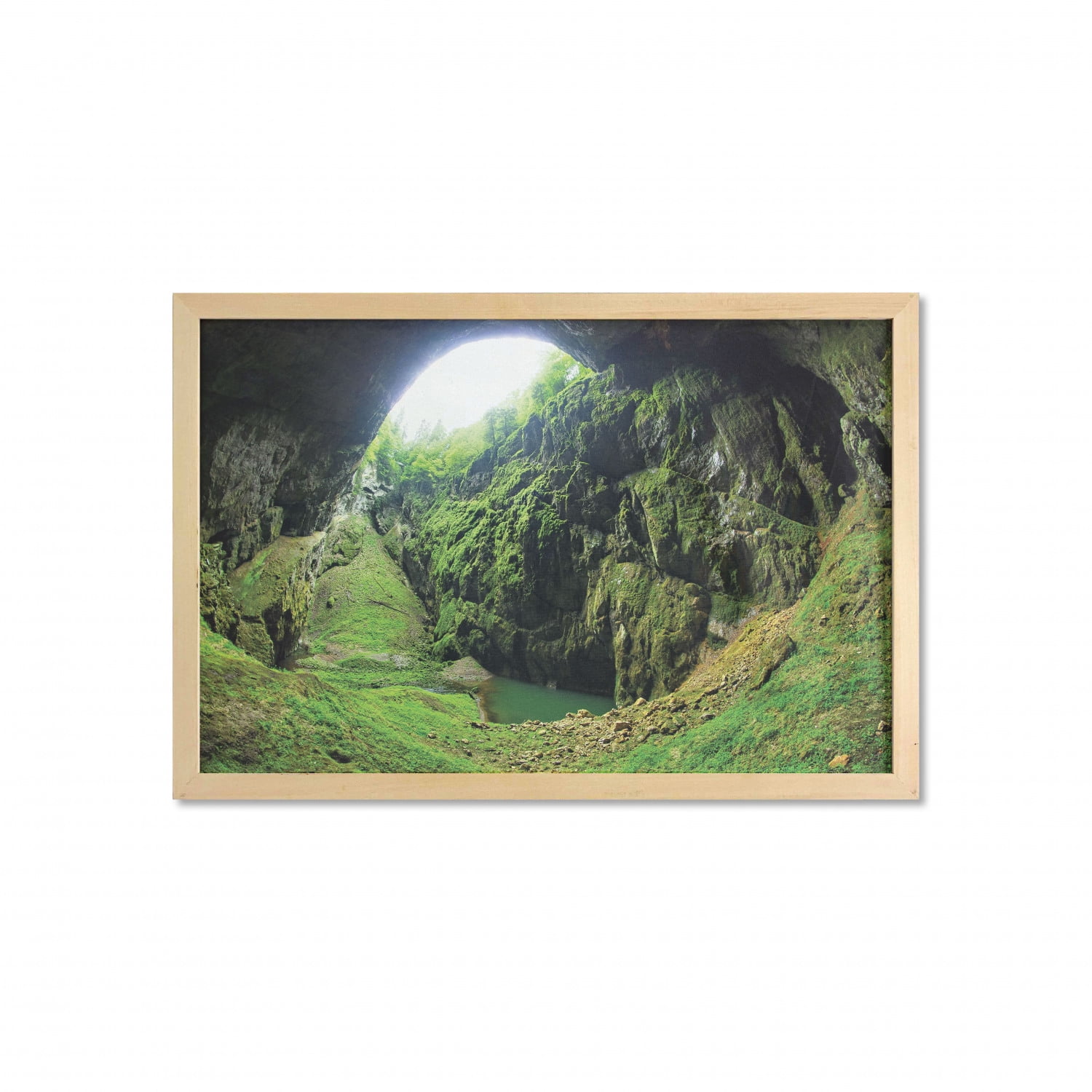 Natural Cave Wall Art with Frame, Punkevni Cave in Czech Republic ...