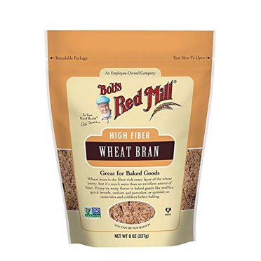 Bob's Red Mill Whole Grain Unprocessed High Fiber Wheat Bran, 16 oz Pkg ...