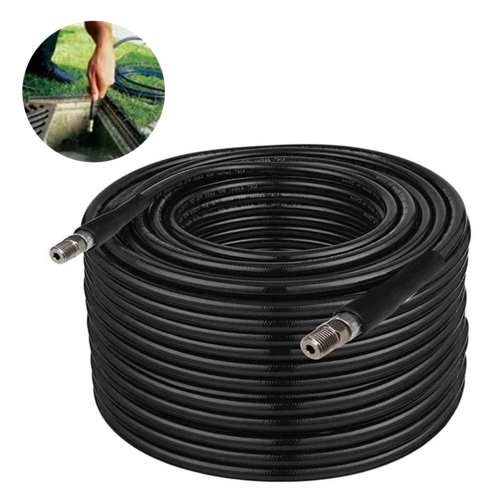 Jetter Nozzles Kit 1/4 Inch 100ft Drain Cleaning Hose Button Nose ...