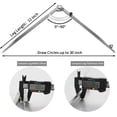 12 inch Compass for Geometry, Compass for Woodworking, Precision ...