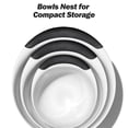 3- Piece Plastic Mixing Bowl Set, Plastic Nesting Bowls for Baking ...