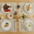 Dinnerware Set for 4, Ceramic Dish Set, Plate and Bowl Set, Microwave ...