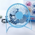 4 inch Desk Fan, Happon Mini Fan with Metal Construction, Powerful USB ...