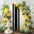 Black Geometric Stripe Arch Backdrop Cover 4x1.65 Ft, Spandex Wedding ...
