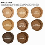 Ruby Kisses Mineral Pressed Powder Foundation, Medium to Full Coverage ...