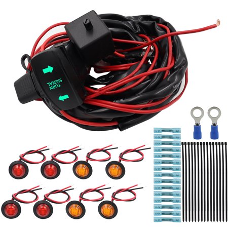 Peggybuy ATV UTV Rocker Switch Turn Signal Kit for Yamaha Rhino Polaris ...