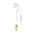 Milisten Clothes Clips for Hanging Clothes Acrylic Metal 2Pcs 9.7x1.6x0 ...