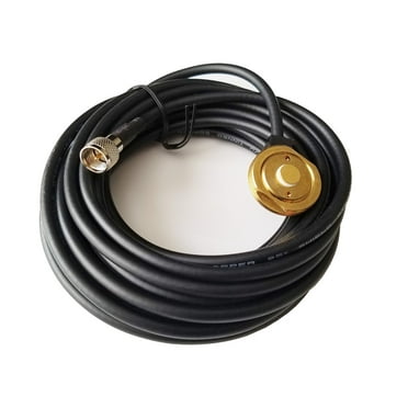 Scanner Radio Receiver BNC Glass Mount Wire Antenna with 2 Suction Cups ...