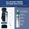 Medfex Portable Oxygen Tank D Size with Backpack, 0-15LPM Regulator, 4 ...