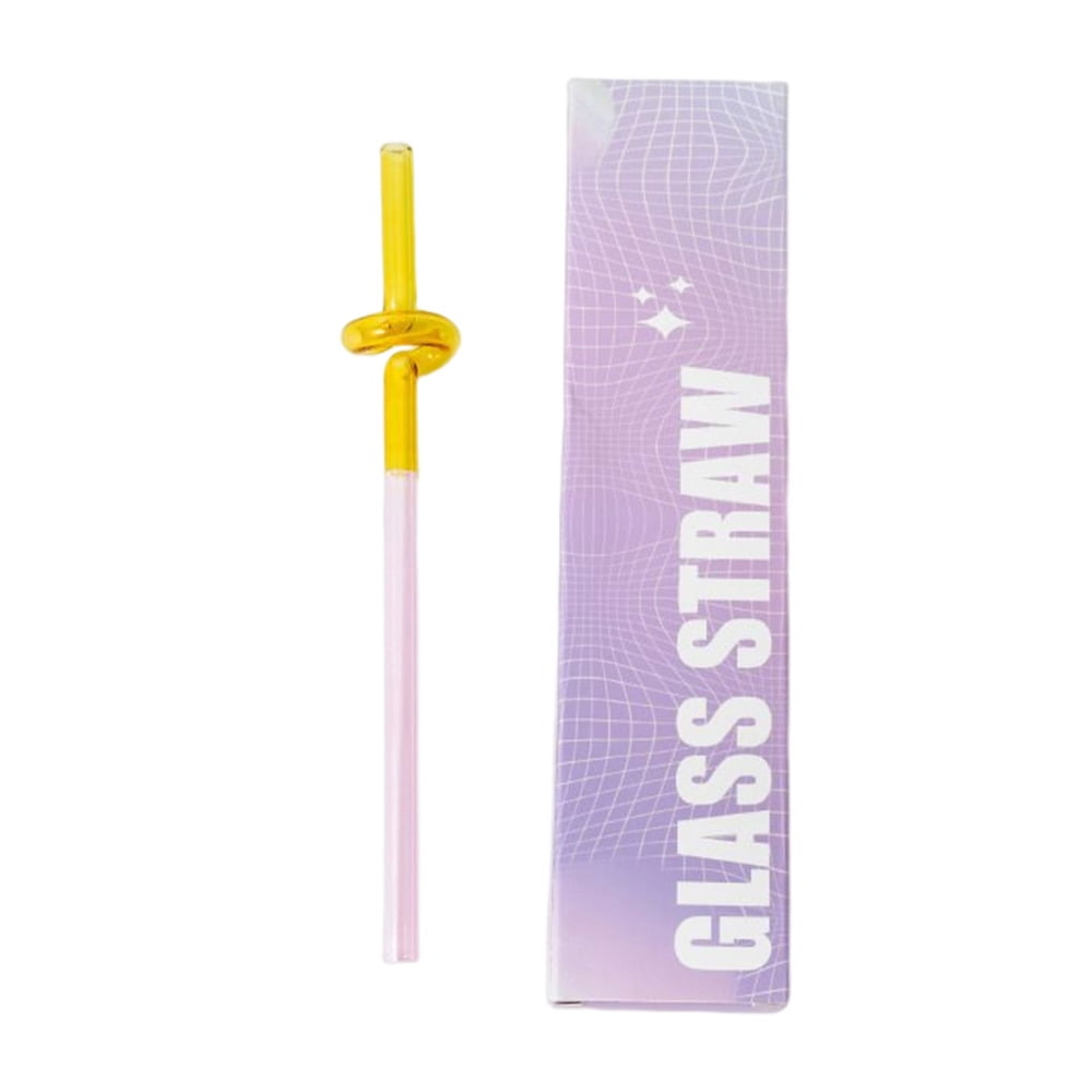Clear Colored Glass Straws High and Low Temperature Resistance Straws ...